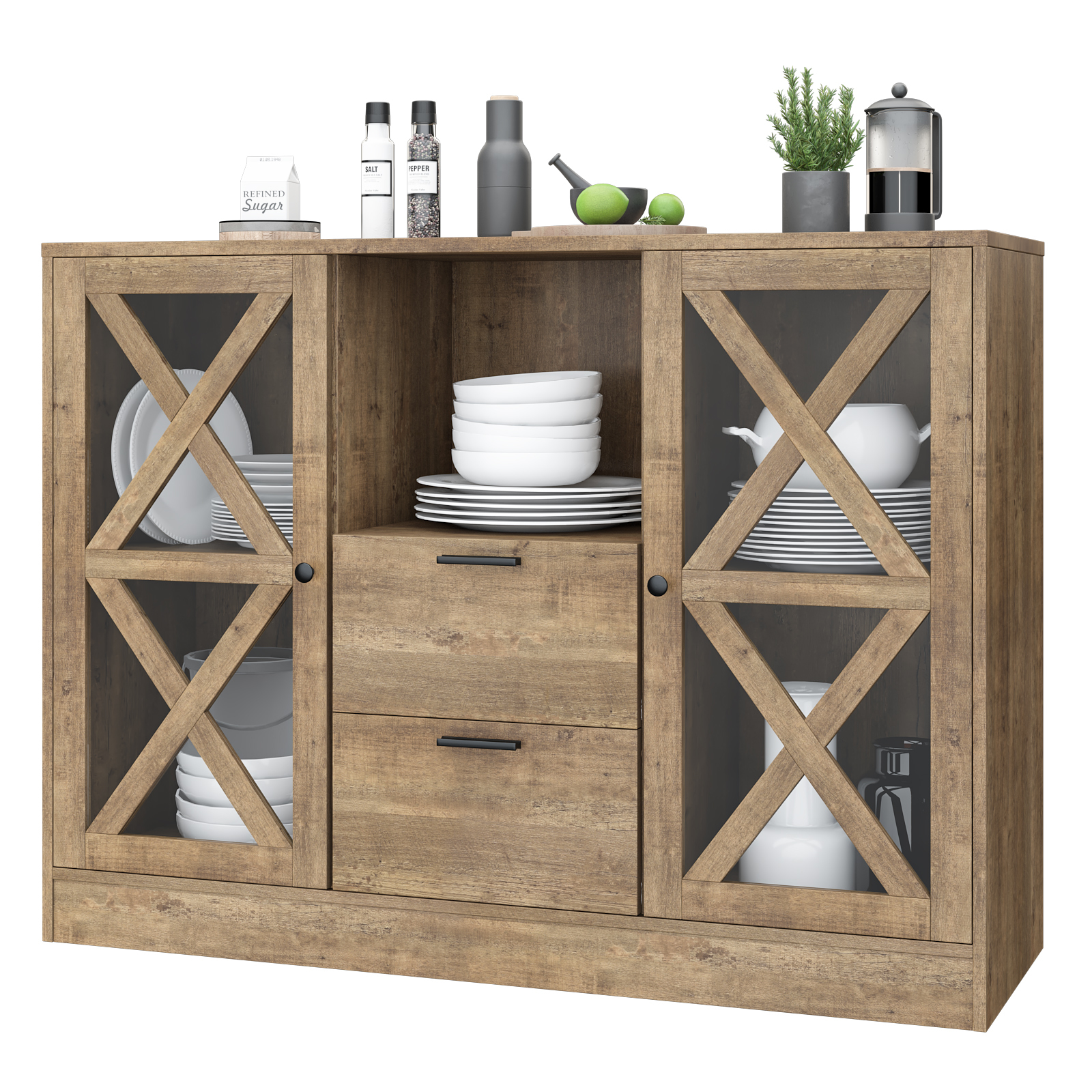 Baxton Studio Lauren Modern and Contemporary 2-Tone White and Dark ...