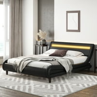 Homfa Full LED Bed Frame w/Headboard