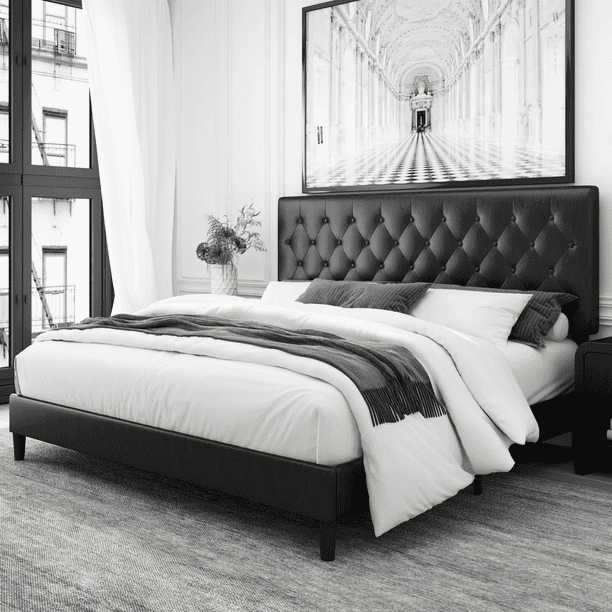 Lilyana upholstered low profile standard bed store