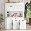 Homfa Kitchen Pantry Storage Cabinet, 68" Food Pantry Cabinet with ...