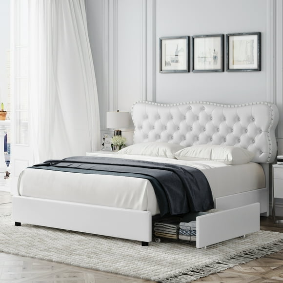 White Full Size Beds