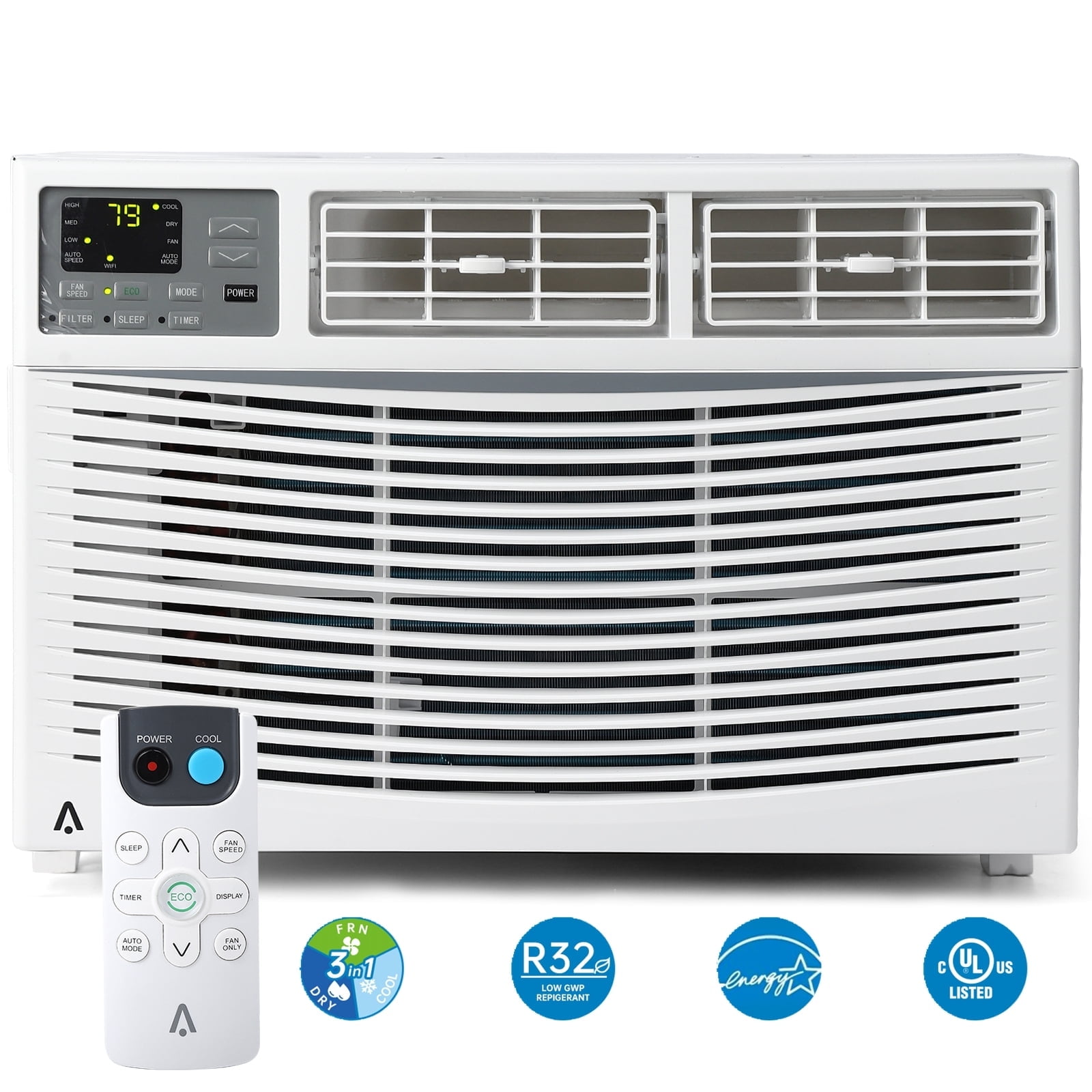Homhougo—115V 8,000 BTU Smart Window Air Conditioner with Remote/APP ...