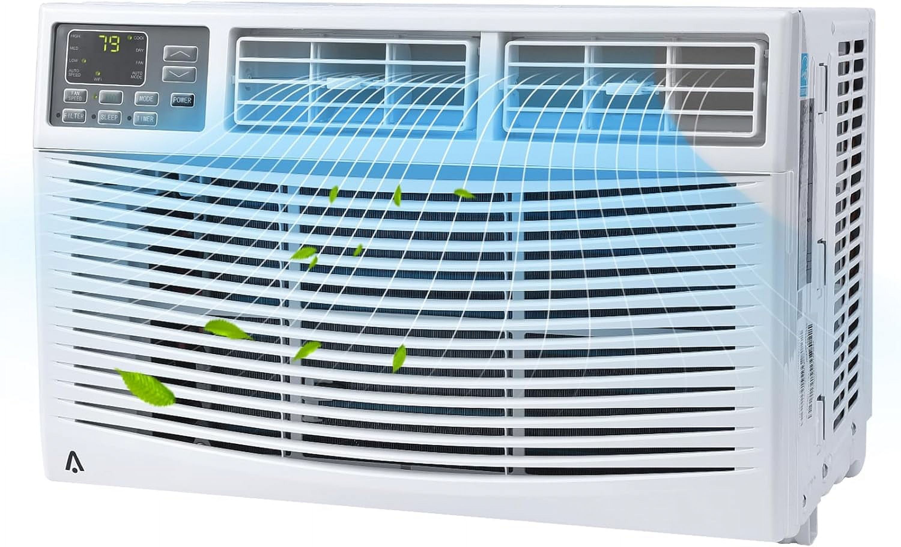 Homhougo 12000 BTU Window Air Conditioner, Wi-Fi Enabled, Energy ...