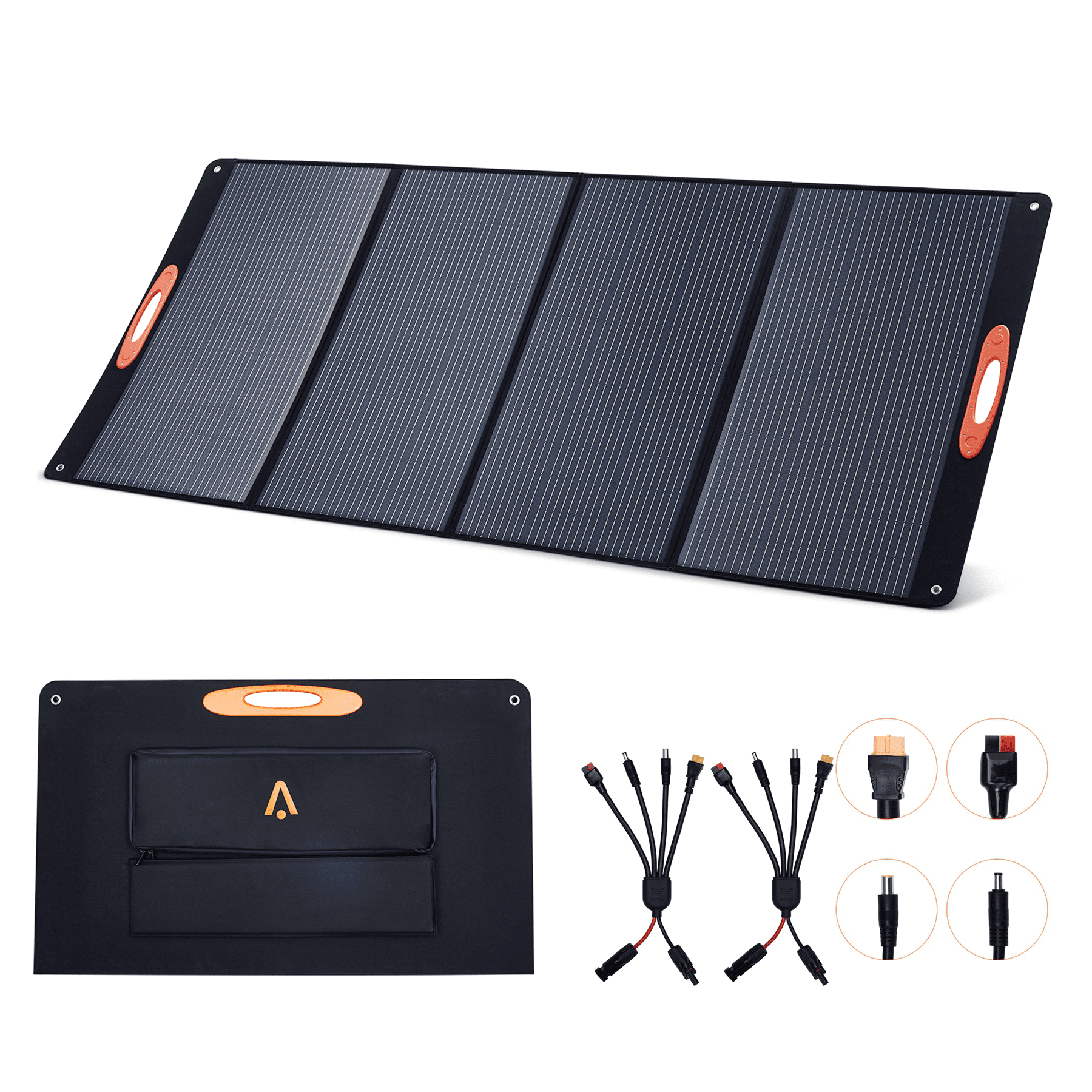Homhougo—420W Portable Solar Panel for Power Station, Waterproof IP68 ...