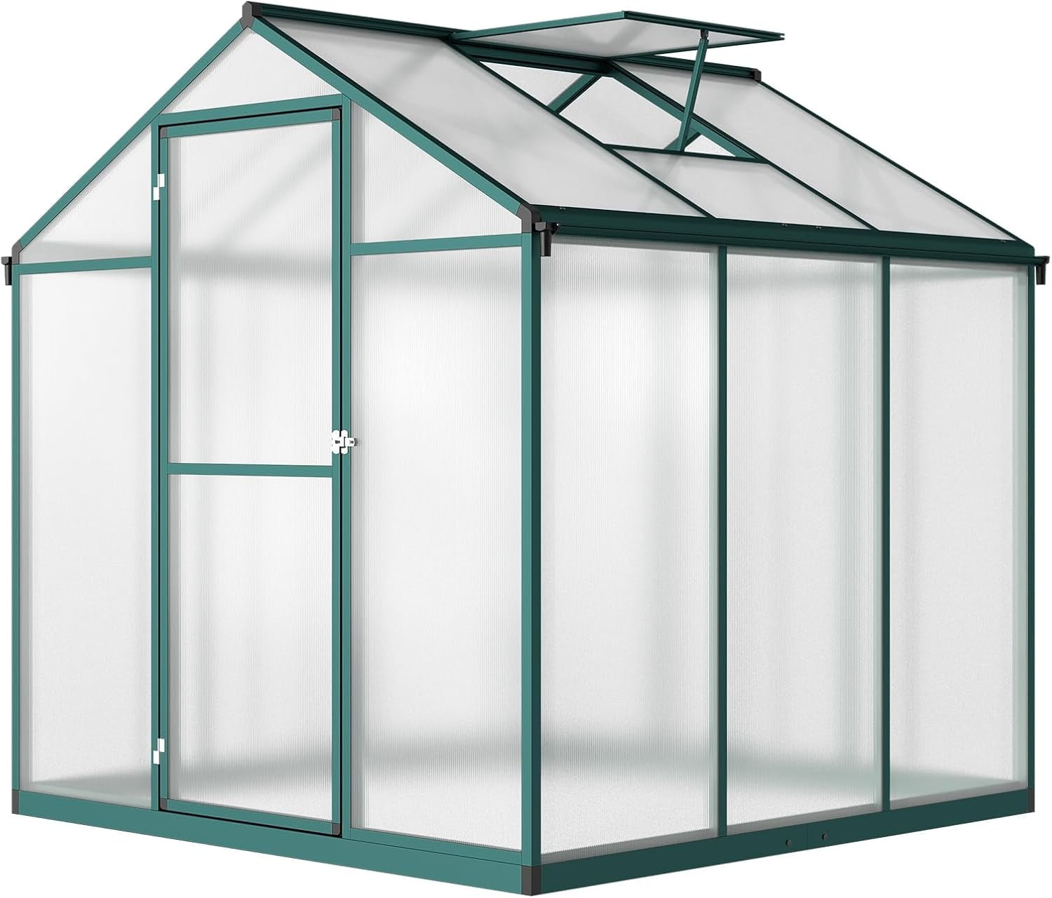 Homhougo 6.25 x 6 Ft Greenhouse for Outdoors with Stable Temperature ...