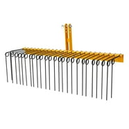 Field Tuff 60in Pine Straw Rake w/ Coil Spring Tines & 3 Point Hitch ...