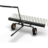 Yard Tuff 55-Inch Steel Tow-Behind Acreage Rake, ATV Lawn Garden ...