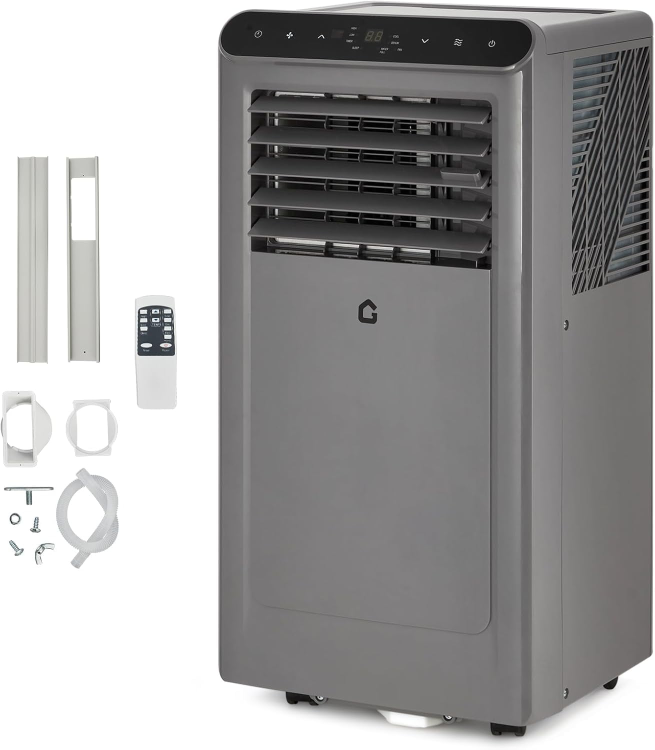 Homhougo 8,000 BTU Portable Air Conditioner, for Rooms Up to 350 Sq.Ft ...
