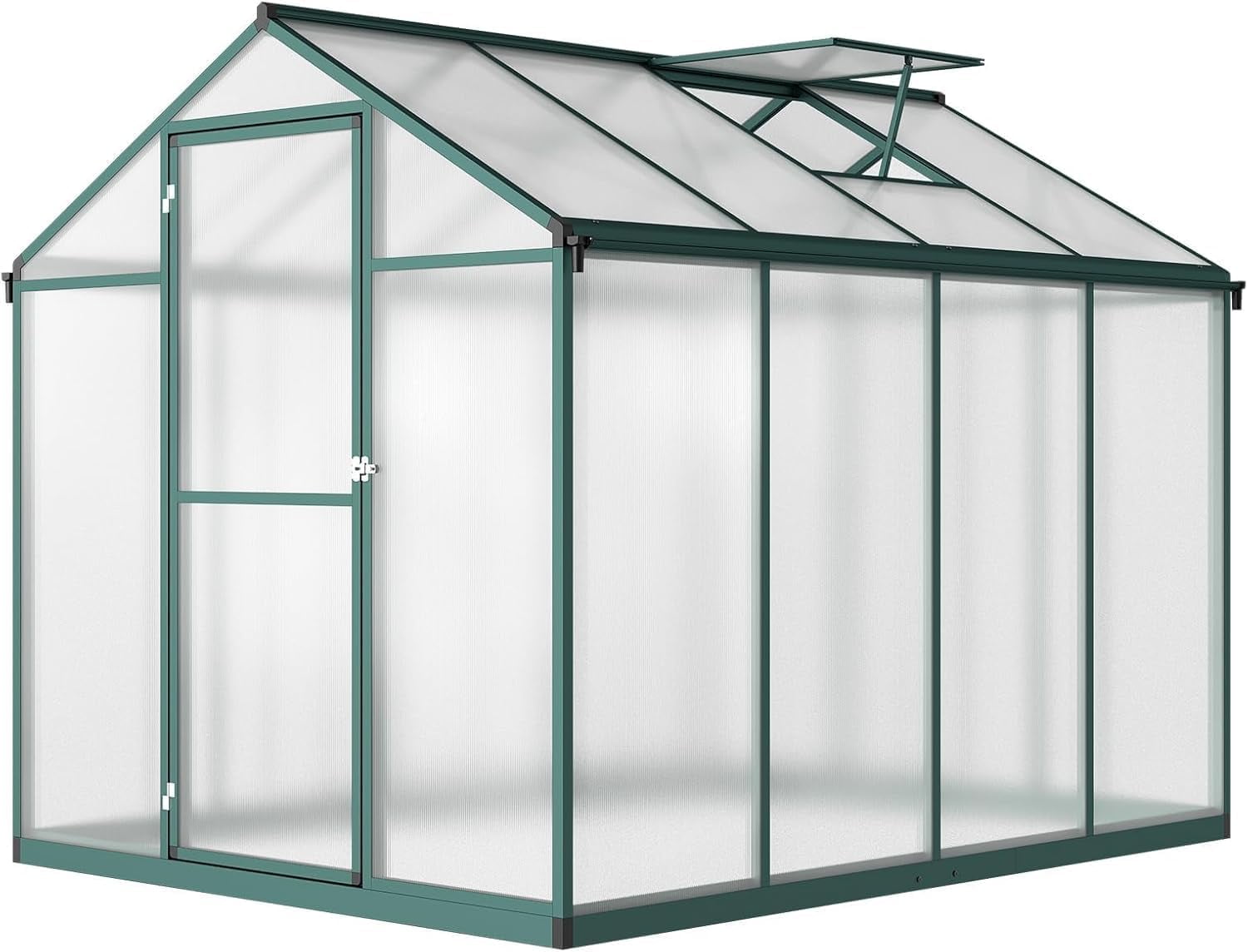 Homhougo 8 x 6.25 Ft Heavy Duty Greenhouse for Outdoors with Doors and ...