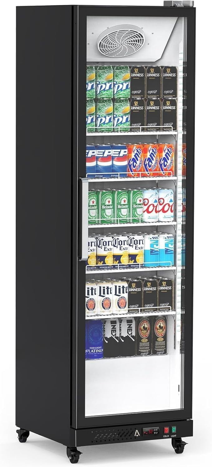 Homhougo Commercial Refrigerators, 12.4 Cubic Feet. Upright Beverage ...