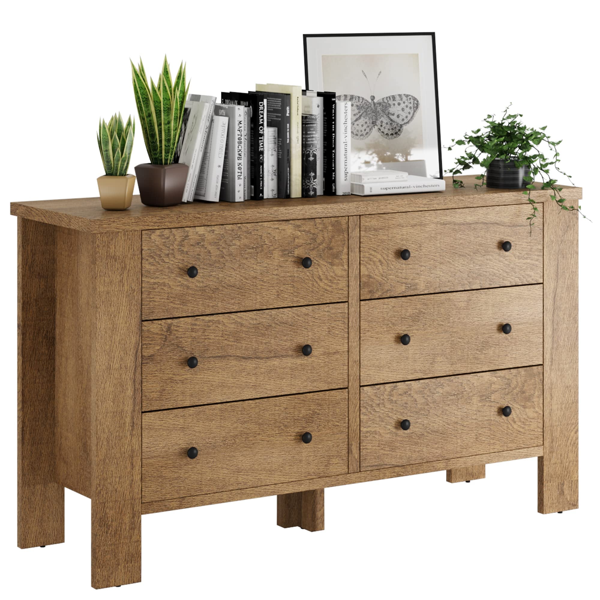 Homhougo Drawer Chest Dresser Nightstand Organizers Small Wood Bedroom ...