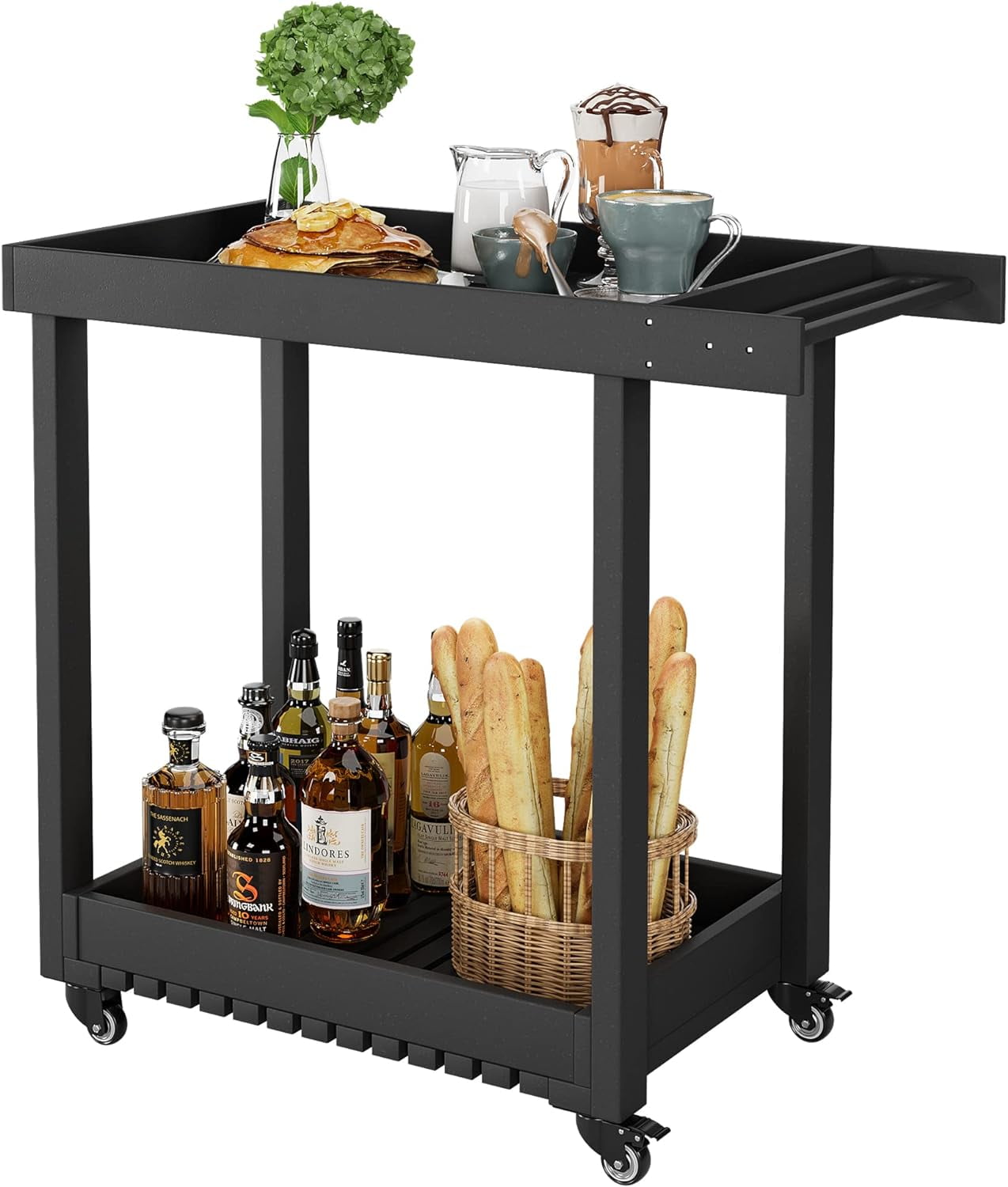 Homhougo Heavy Duty Utility Cart, All-Weather HDPE Multi-Purpose ...