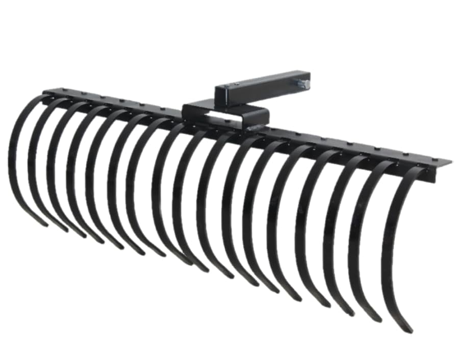 Homhougo-Landscape Rake, 49 Inch Pine Straw Rake with 17 Tines ...