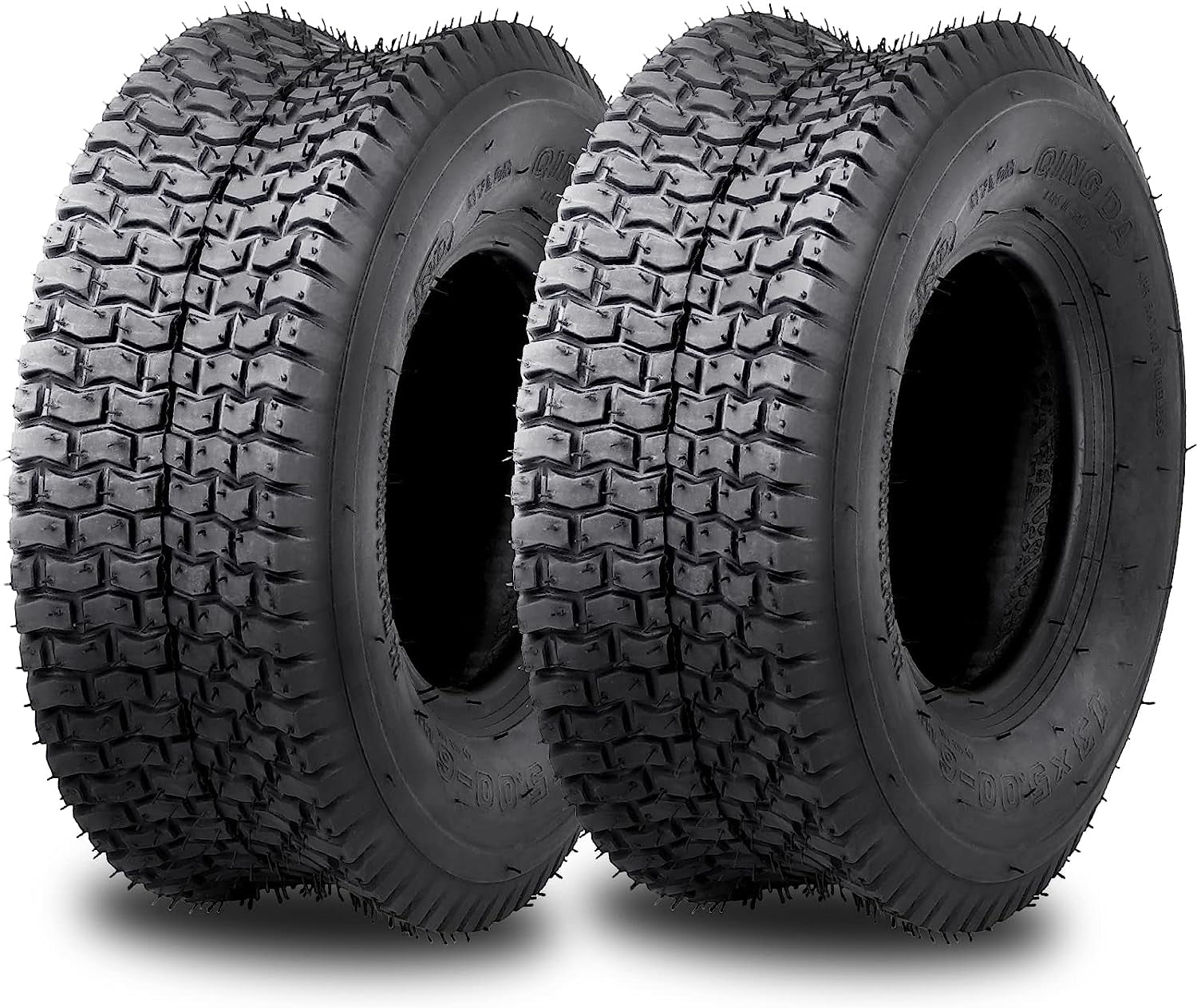 Homhougo-Lawn Mower Tractor Cart Turf Tires with Wheels 16x6.5x8 - Set ...