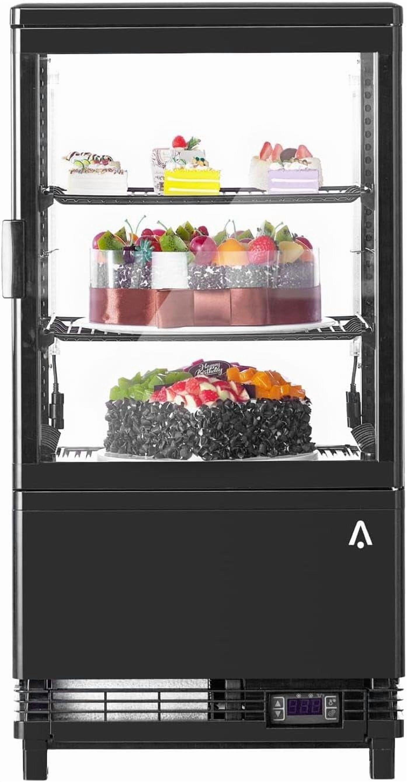 Homhougo Refrigerated Display Case, 2.0 Cu.Ft, Countertop Pastry ...