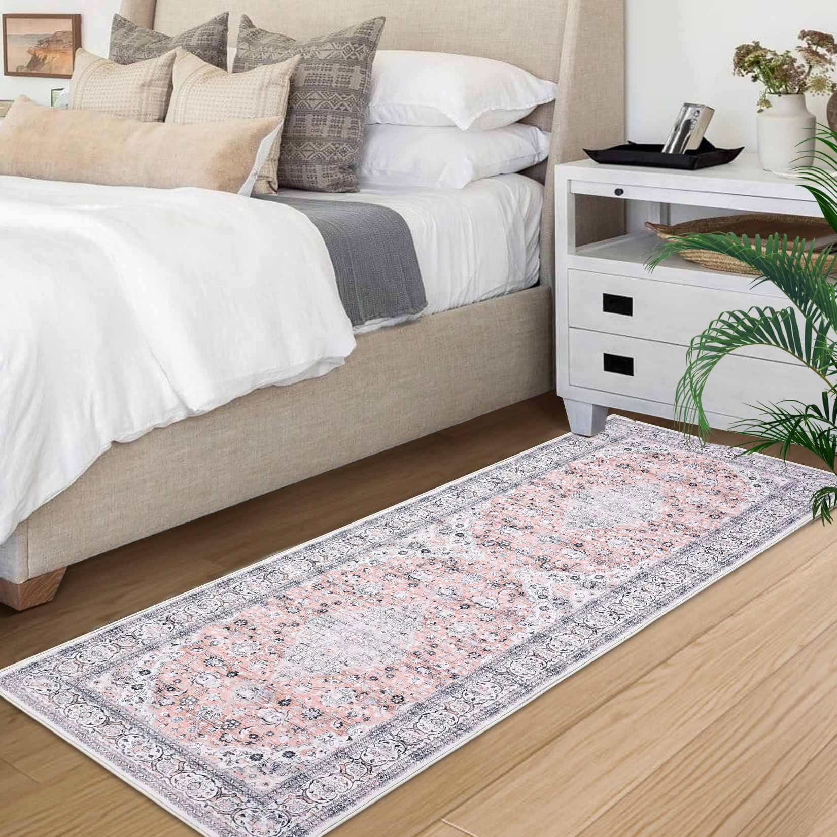 Homhougo-Runner Rug 2'x6' Bohemian Vintage Kitchen Rugs Runner Machine ...