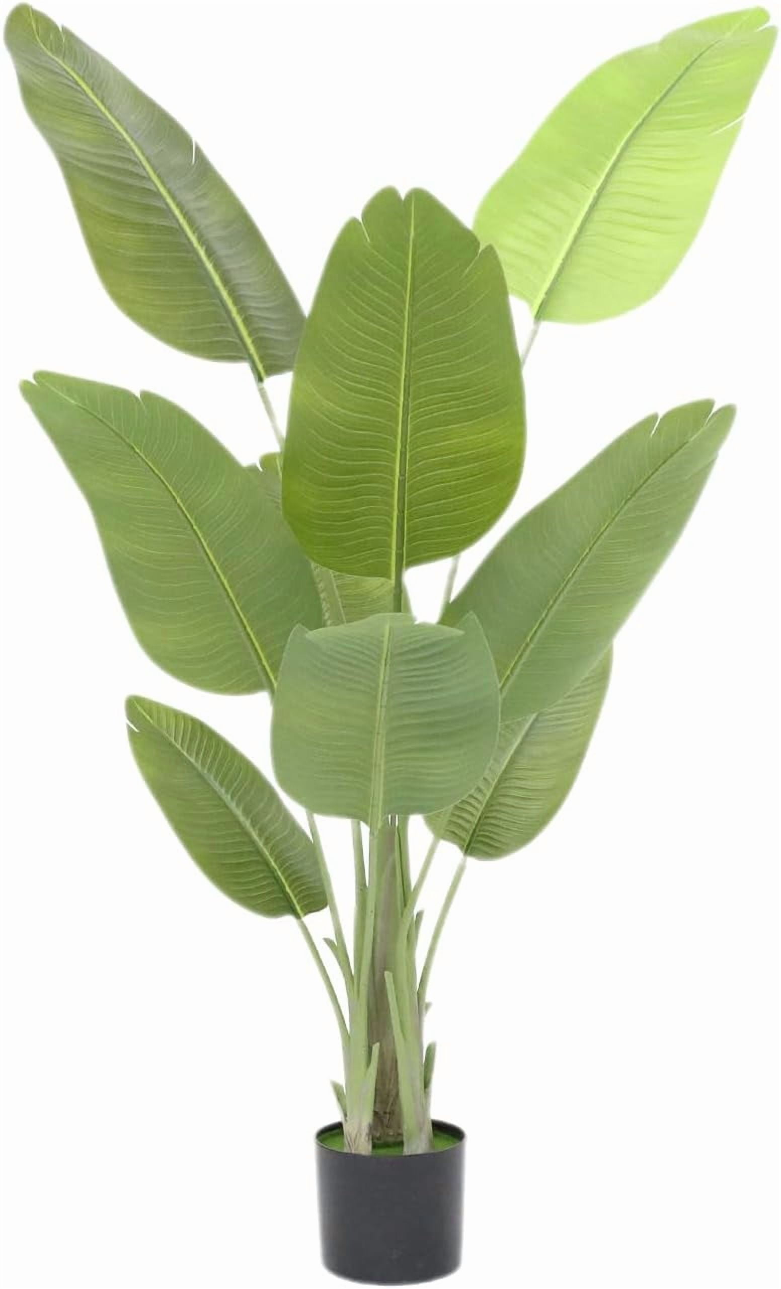 Homhougo Trees Artificial Indoor, Faux Tree with Planter, Artificial ...