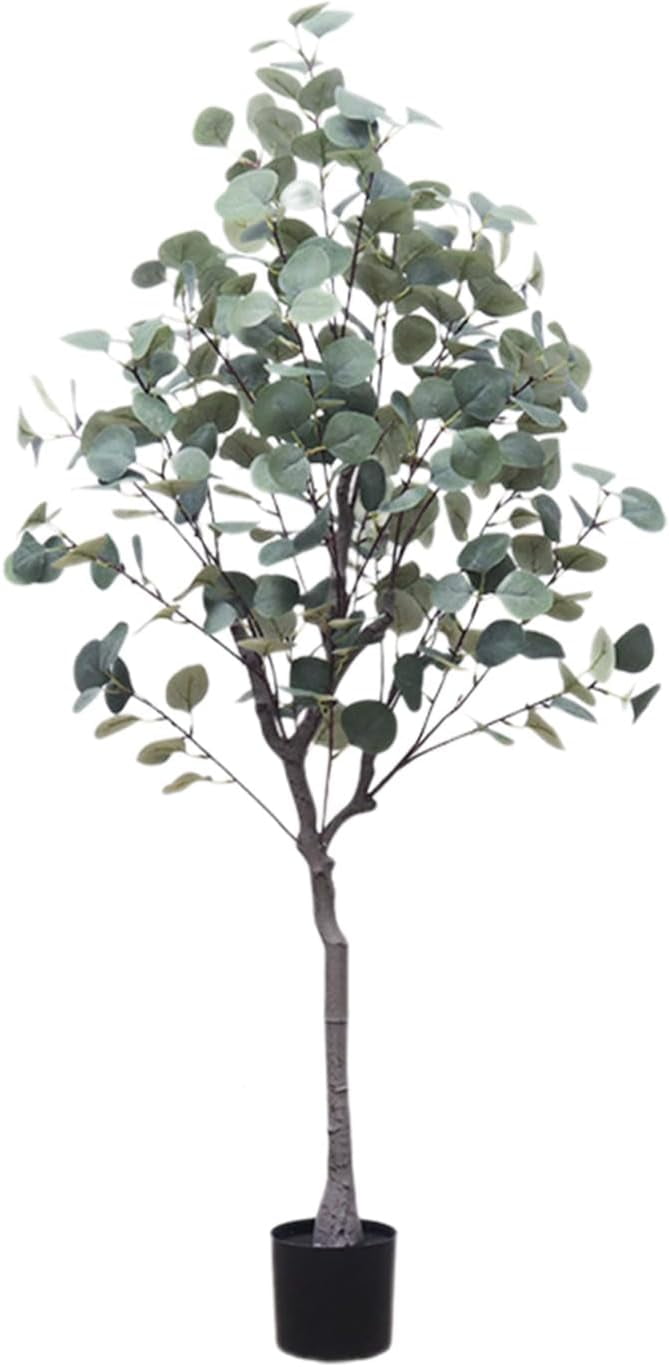 Homhougo Trees Artificial Indoor, Faux Tree with Planter, Artificial ...