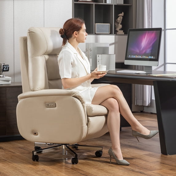 Homhum Automatic Executive Comfy Office Chair, High-Back Power Desk ...
