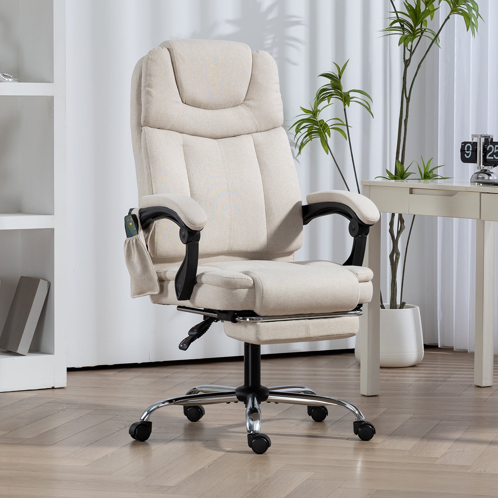 Homhum Ergonomic Massage Office Chair with Footrest, Adjustable ...