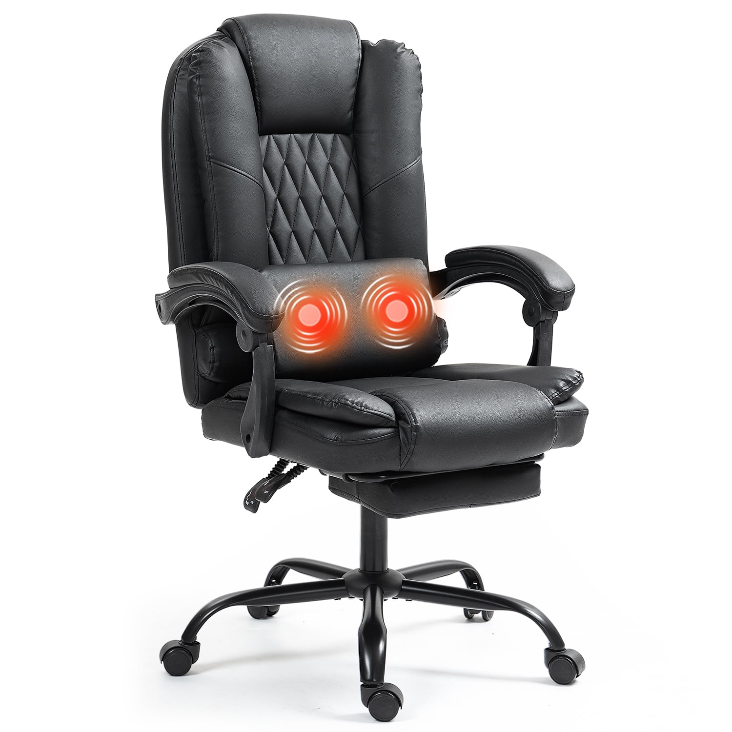 Homhum Ergonomic Massage Office Chair with Footrest, Big and Tall ...