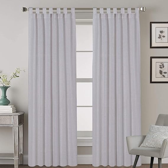 Homi Drapes Tab Top Silverout Curtains Thermal Insulated Room Darkening ...