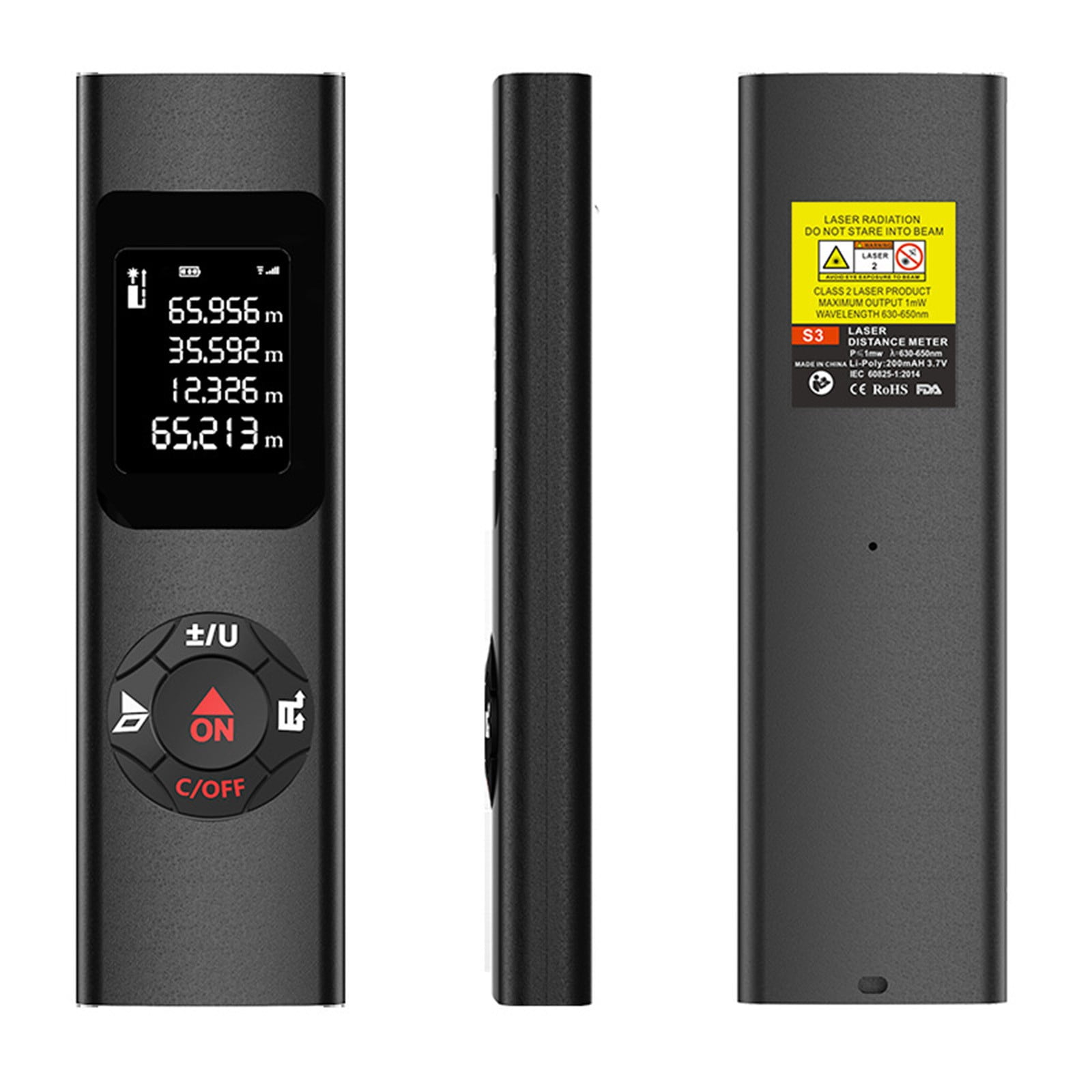 HomiTools Digital Distance Meter; Laser Measurement Tool Measure 131Ft ...