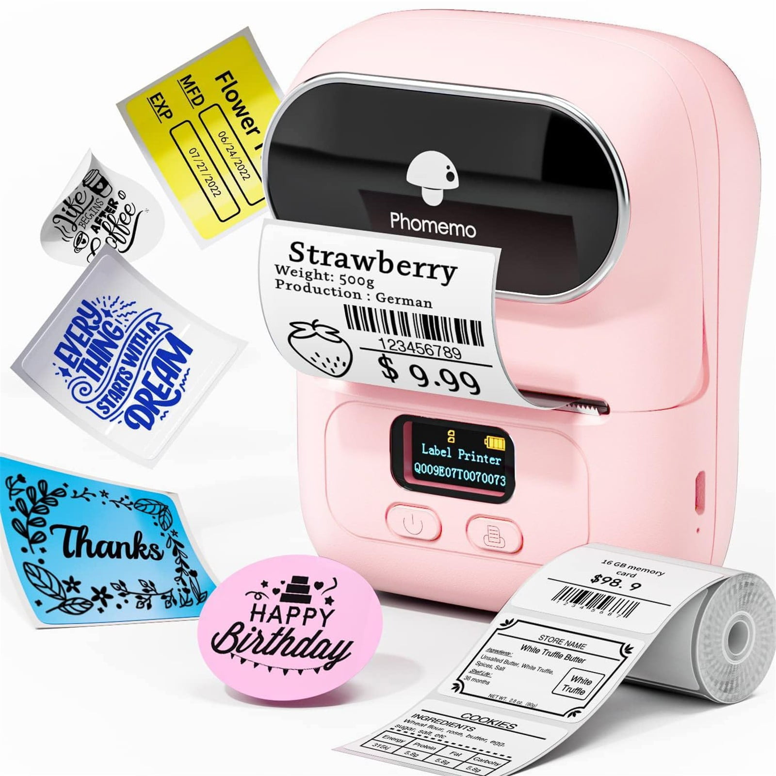 HomiTools Label Maker 10 Bluetooth Thermal Label Makers For Small ...