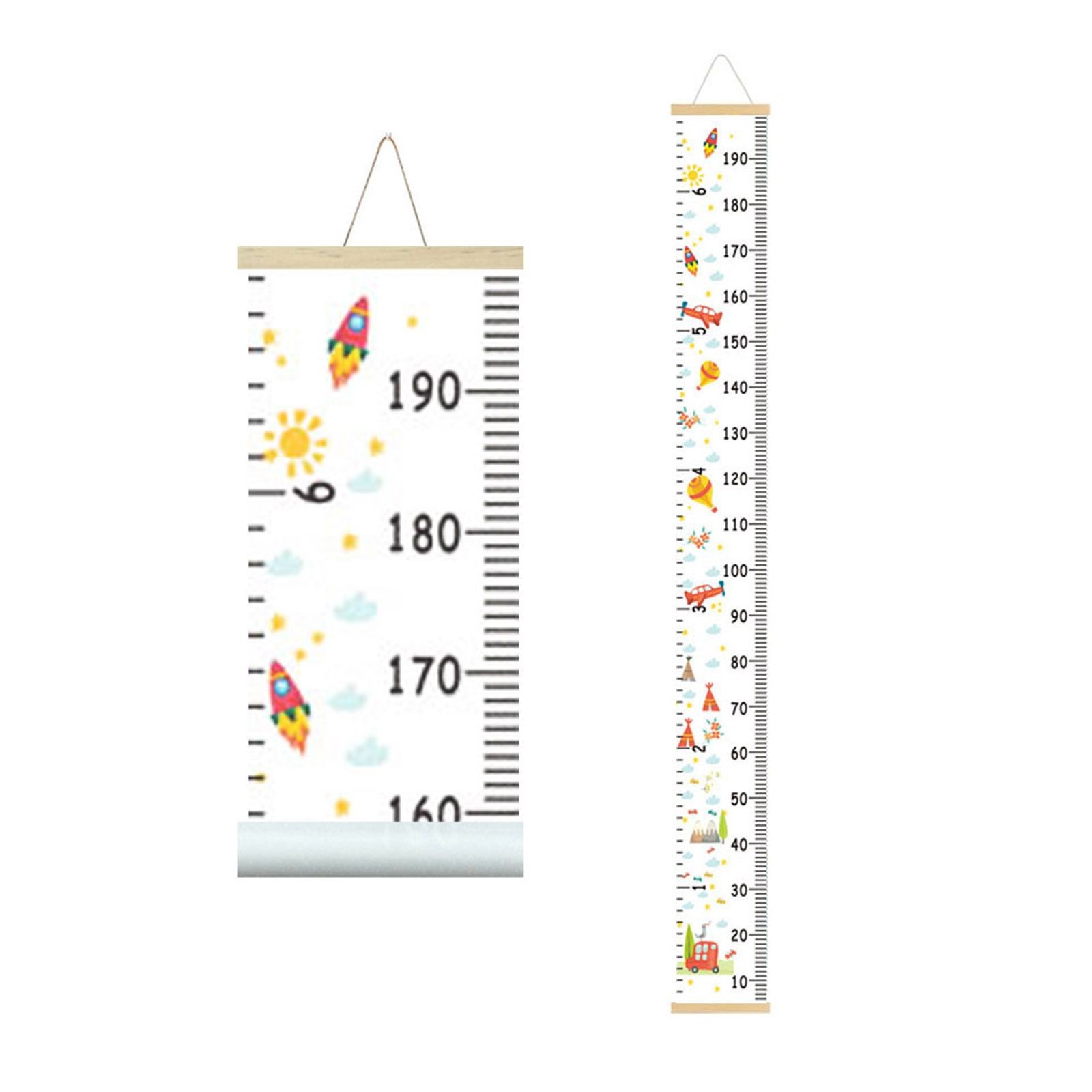 HomiTools Name Growth Ruler for Kids Flower Canvas Height Ruler ...