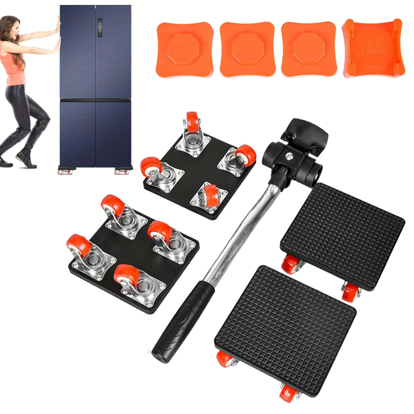 HomiTools Upgrade Large Furniture Furniture Movers With 4 Wheels Panel ...