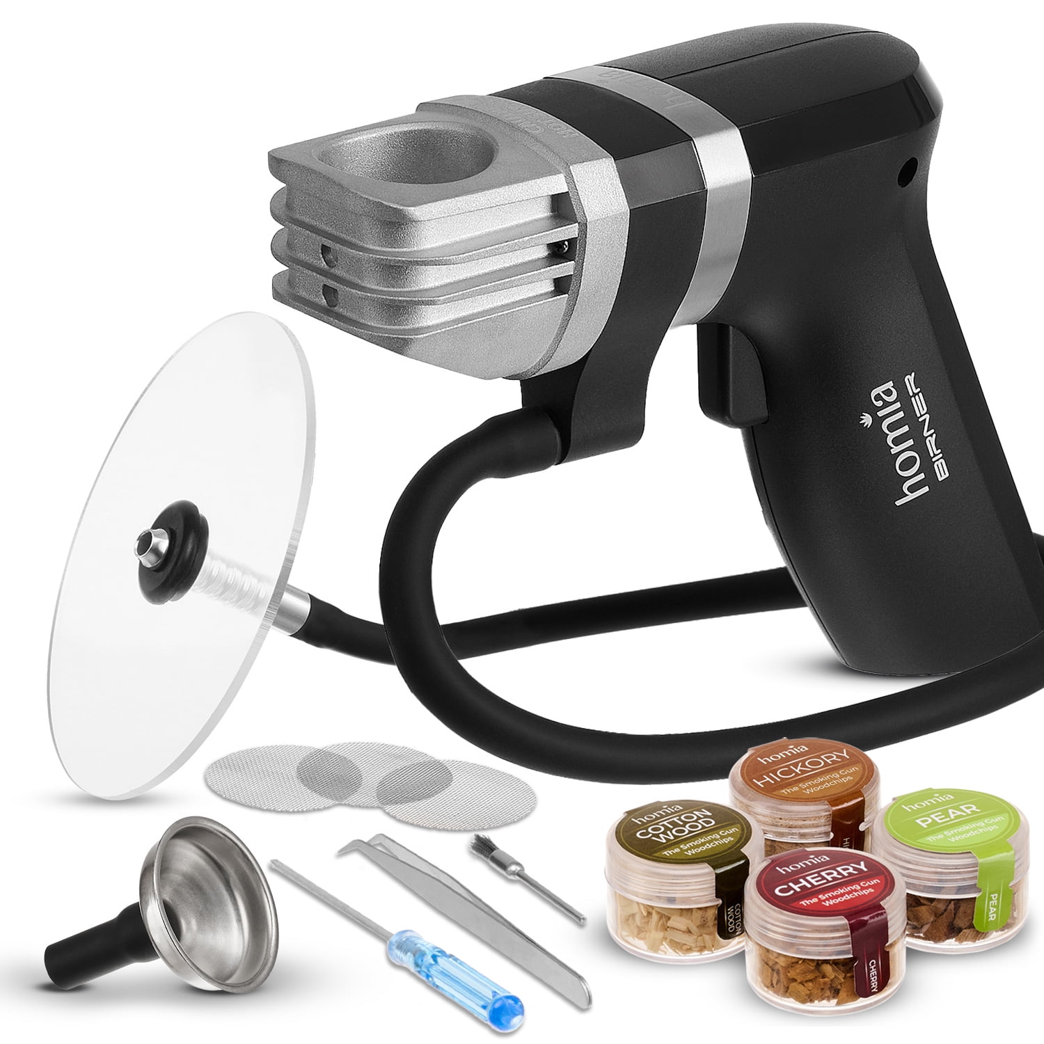 Smoking Gun Wood Smoke Infuser - 11 PCS Starter Kit with Wood Chips for ...