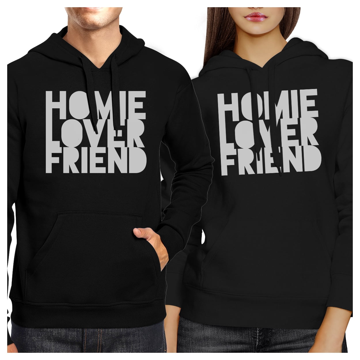 Homie Lover Friend Matching Couple Hoodies Cute Newlyweds Gifts ...