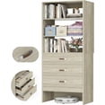 Homieasy 2FT Closet System with Leather Handles, 24" Walk-in Closets ...