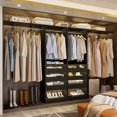 Homieasy 3.5-10 Ft Adjustable Closet Organizer System Set of 2, Heavy ...