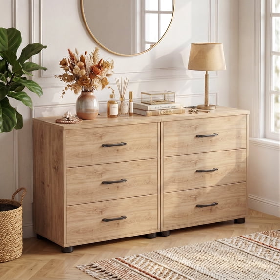 Homieasy 3 Drawer Dresser Set of 2 with Charging Station for Bedroom ...