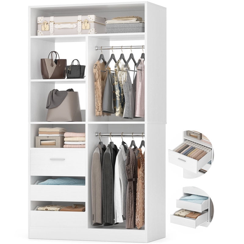 Closet Shelving 80'' Closet System With Dawes ,Closet Oganize System ...