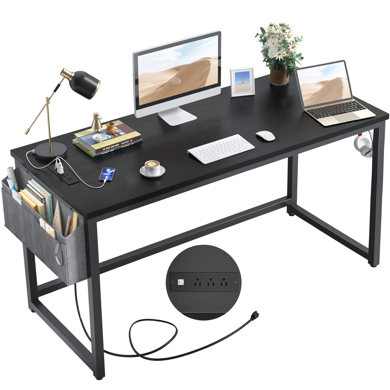 Ktaxon Black Home Office Computer PC Desk Table Work Station,Office ...