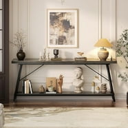 Kinbor Entryway Console Table, 60 Inch Sofa Table w/4 Drawers & Shelf ...