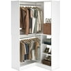 Homieasy Corner Closet System with 12 Shelves, 40" Large Corner Closet ...