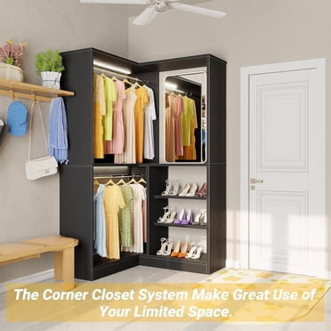 Arrange A Space Double Shelf Double Hang Closet System 72” White ...