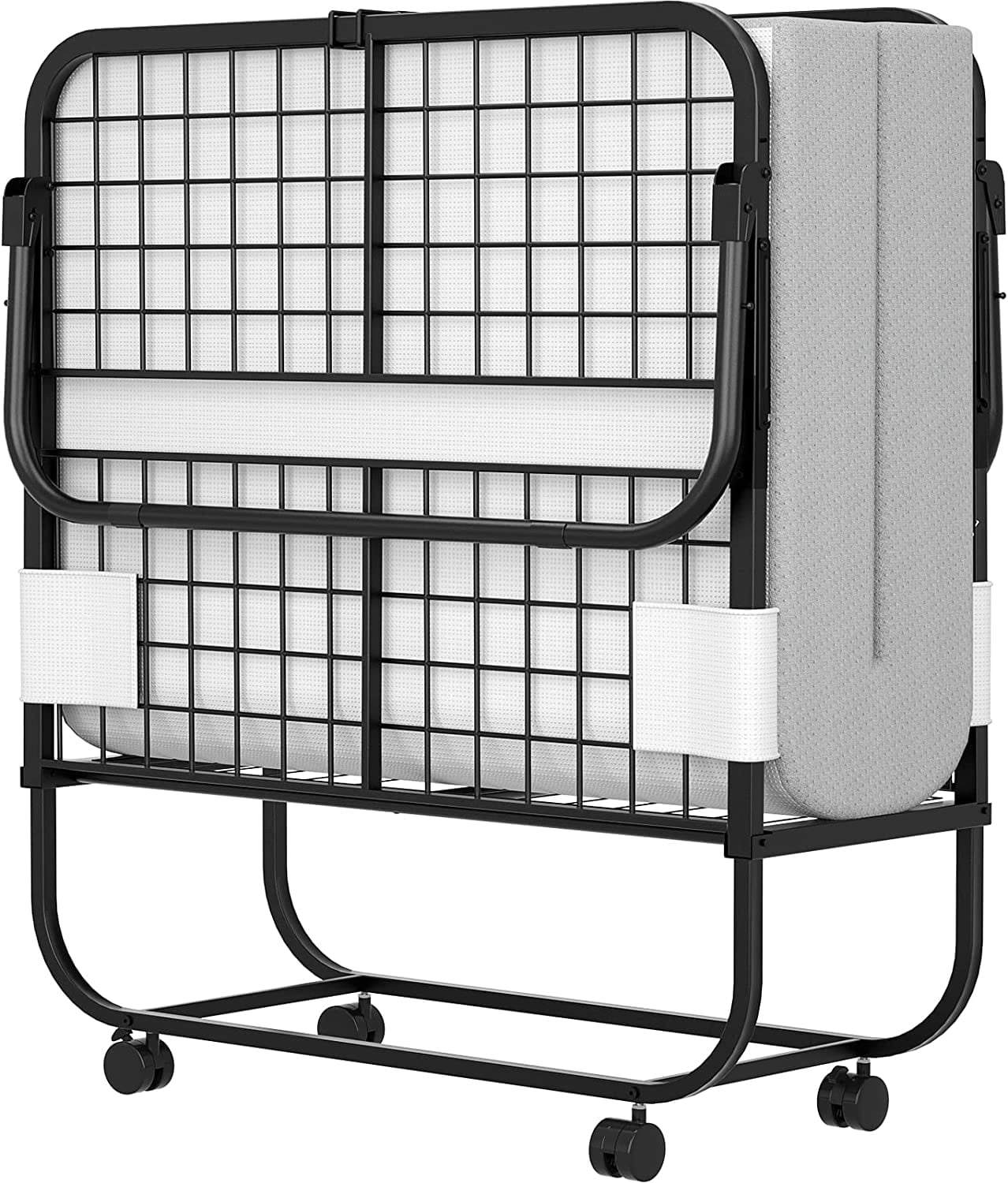 Homieasy Twin Size Rollaway Folding Bed with 38'' Memory Foam Mattress ...