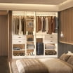 iSunirm 36" Free Standing Walk-in Closet System with 3 Wooden Drawers ...