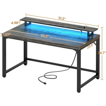 Homieasy Reversible L-Shaped Multi-function Computer Desk, Dual Tables ...