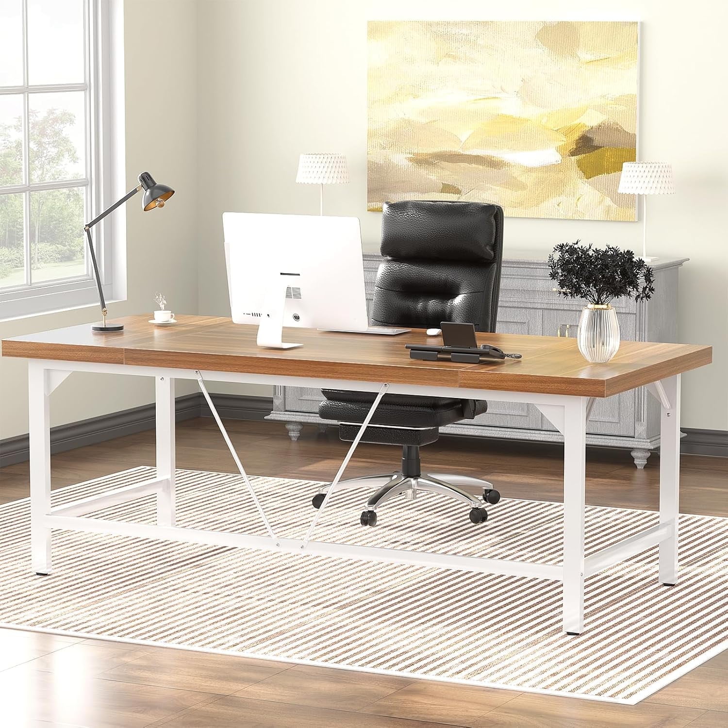 Homieasy Large Desk, 70.8 x 31.5 Inch Extra Long Executive Computer ...