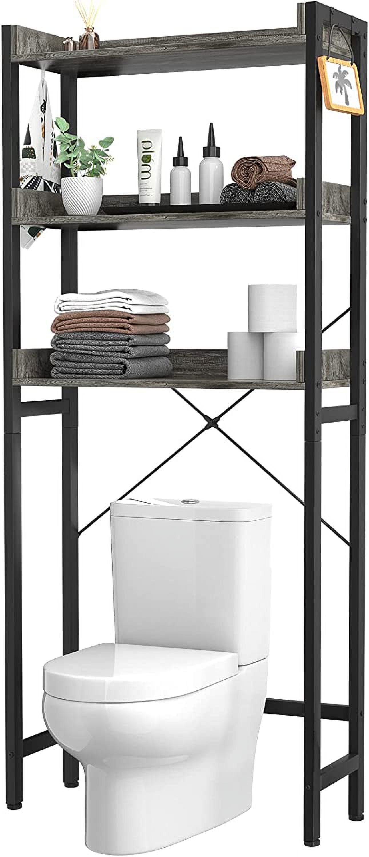 Homieasy Over-The-Toilet Storage Rack, 3-Tier Bathroom Organizer Shelf ...