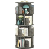 Homieasy Rotating Bookshelf, 51.2"H, 4 Tier Narrow Floor Bookcase ...