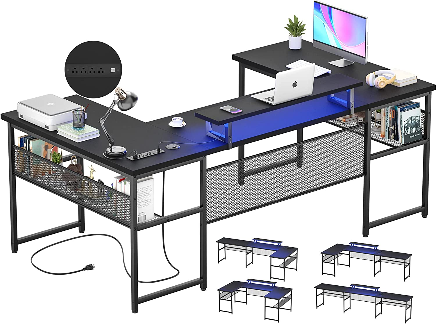 Bestar Connexion L-Shaped Workstation, Multiple Colors - Walmart.com