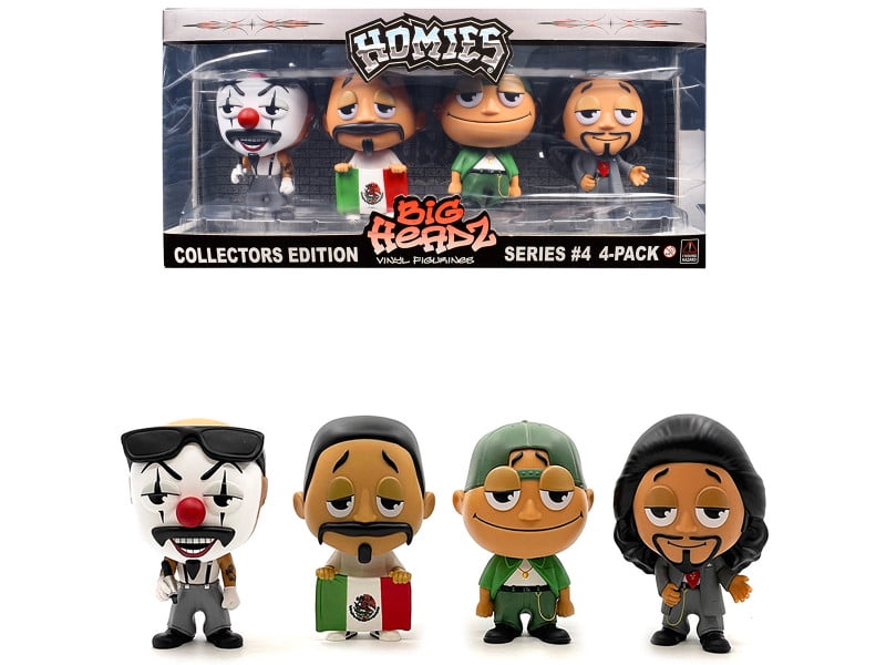 "Homies Big Headz" Series 4 Collector's Edition 4-Pack of Figures by ...