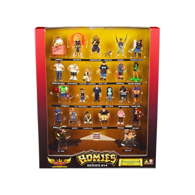 Homies Legend Series 14 - Set of 26 Limited Edition Figures, Worldwide ...