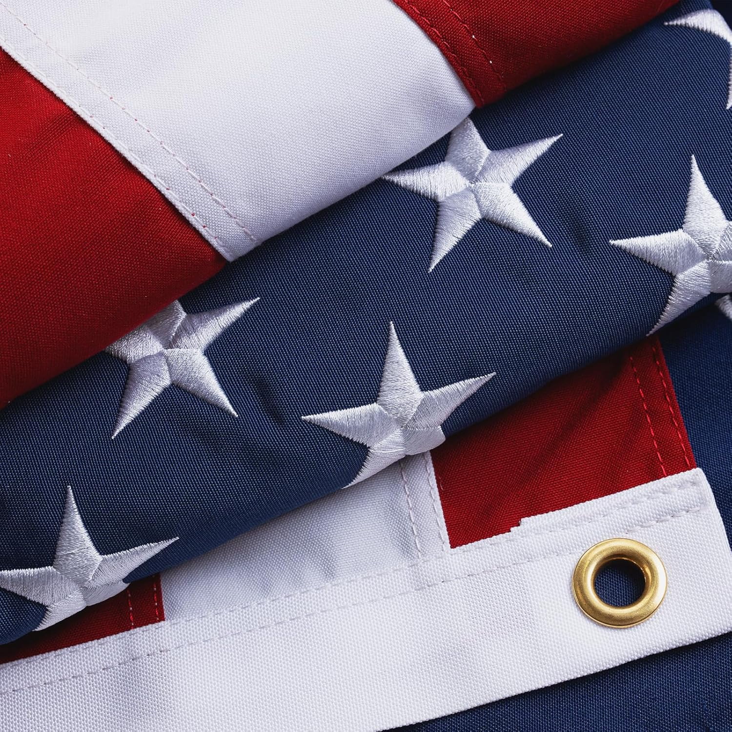 Homissor 100% Cotton Flag American Flags 2x3 Ft New Cotton USA Flag ...